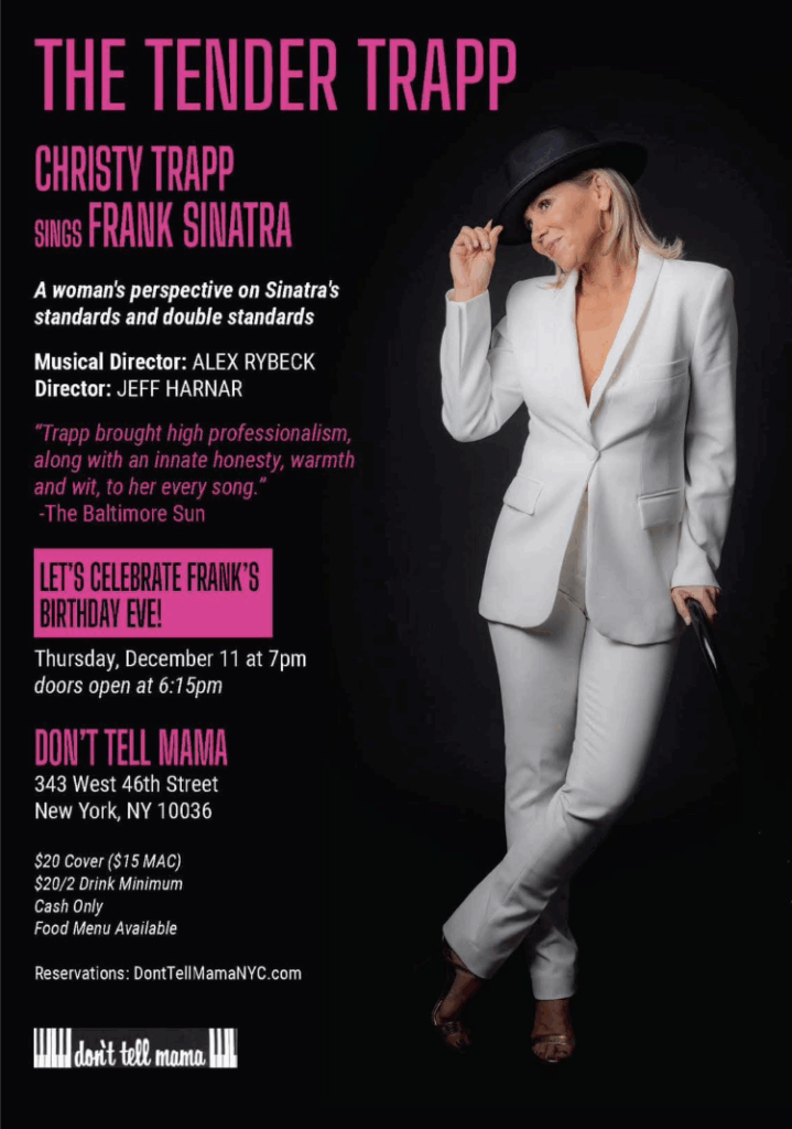 The Tender Trapp: Christy Trapp sings Frank Sinatra - Manhattan ...